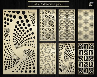Geometric Screen Panel Laser Cut Template CNC Cutting - Etsy