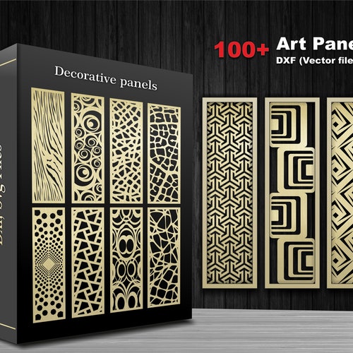 A Set of 50 narrow Vector Panels With an Abstract and - Etsy