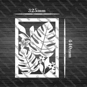 3 Panel Wall Art Decor With Tropical Leaves and Floral Pattern ...