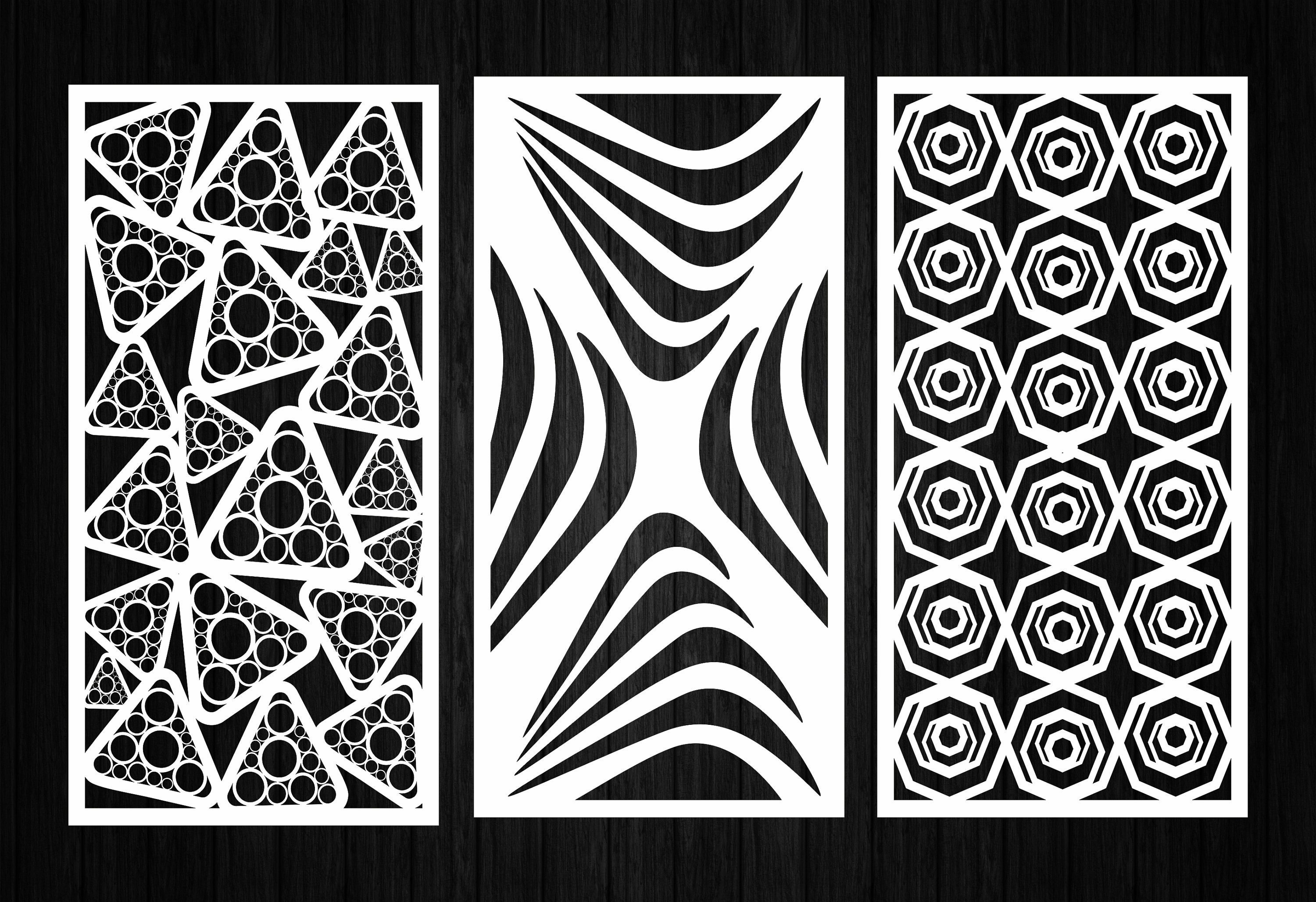Decor Panel With Abstract and Geometric Pattern Decorative - Etsy