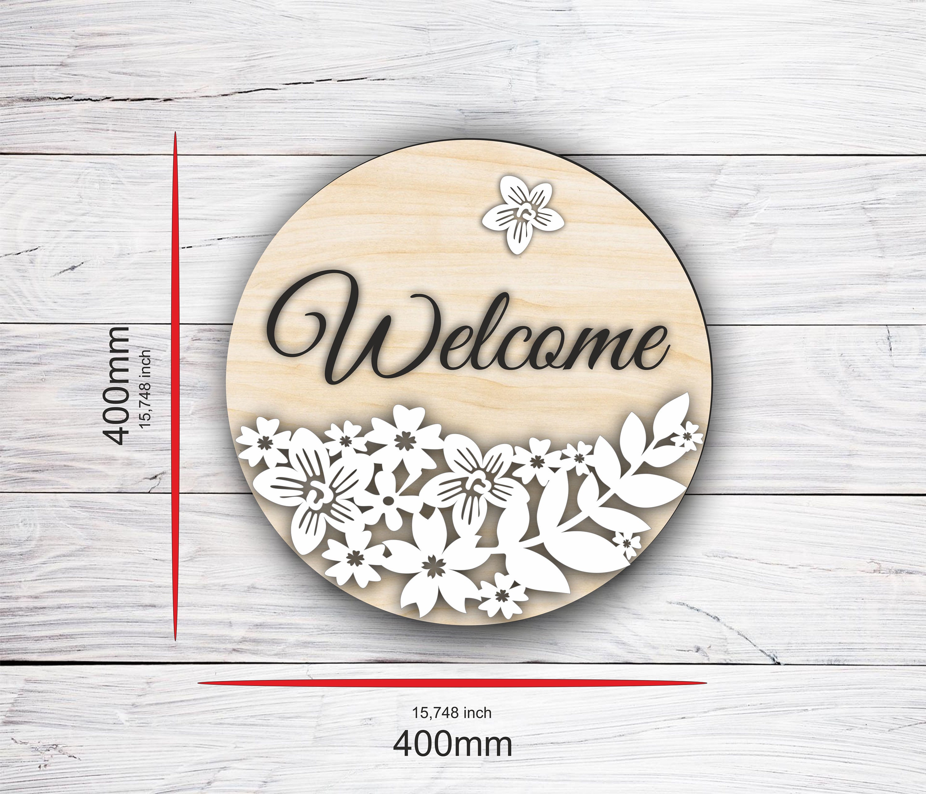 Round Door Hanger Sign Svg. Welcome Svg Bundle Front Sign. - Etsy