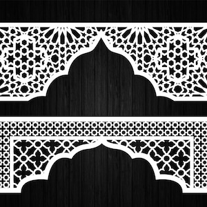 15 Pcs Decorative Arch With Arabic and Moroccan Style, Wall Decor Panel ...