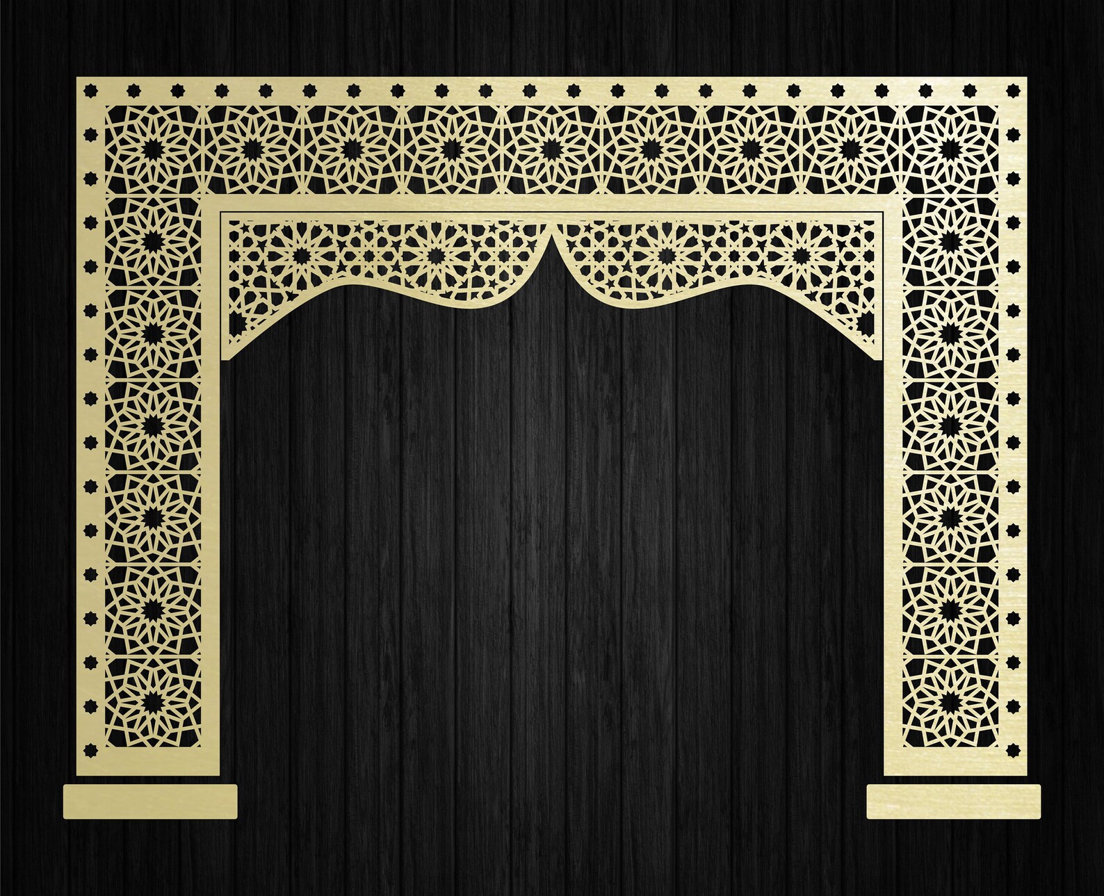 Ornamental Arches With Arabic and Moroccan Style, Decorative Wall Decor ...