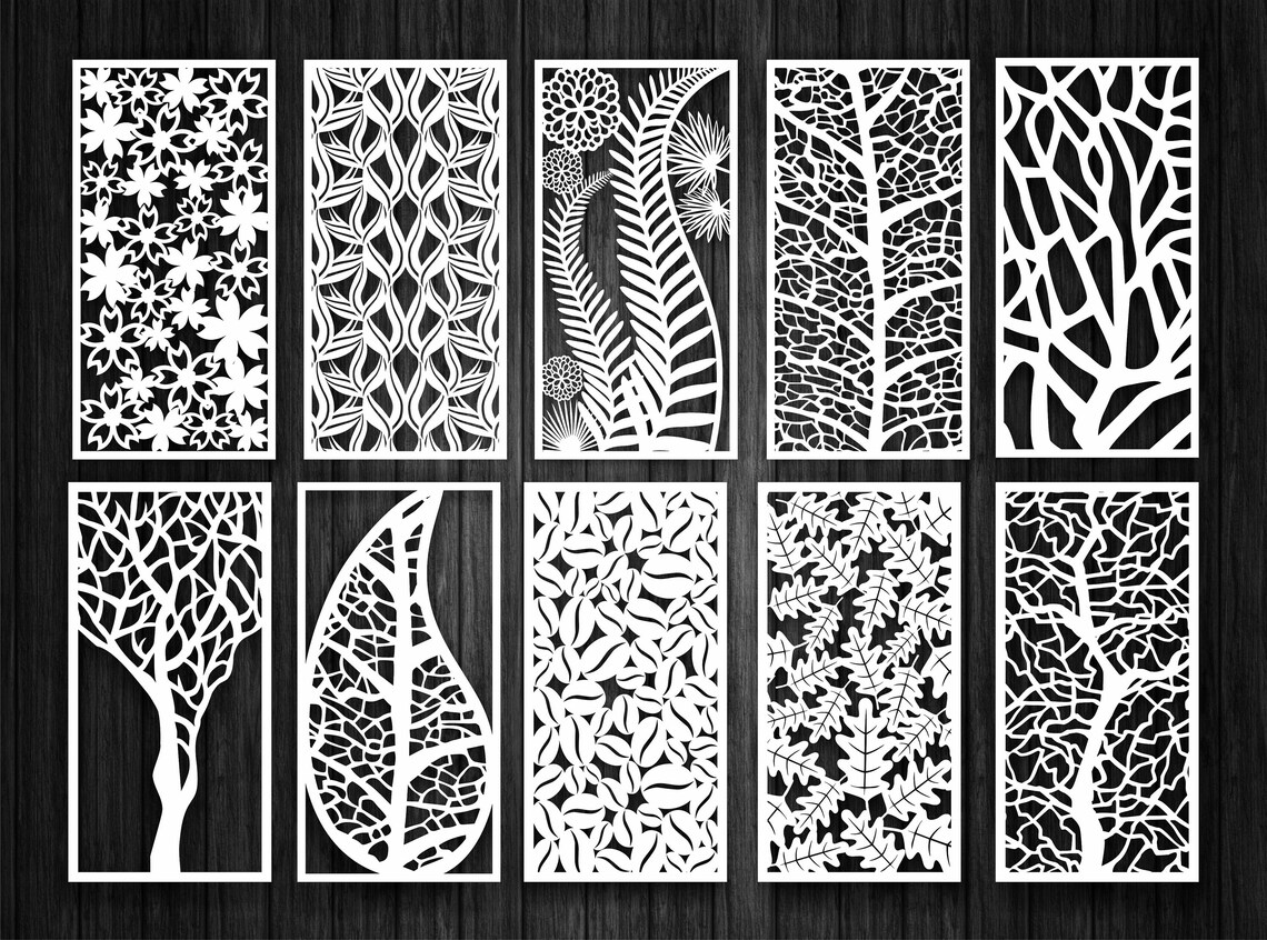 50 Tropical Leaves Decorative Panels Bundles Room Divider - Etsy