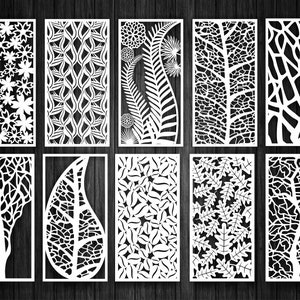 50+ Tropical Leaves Decorative Panels Bundles, Room Divider Screen With ...