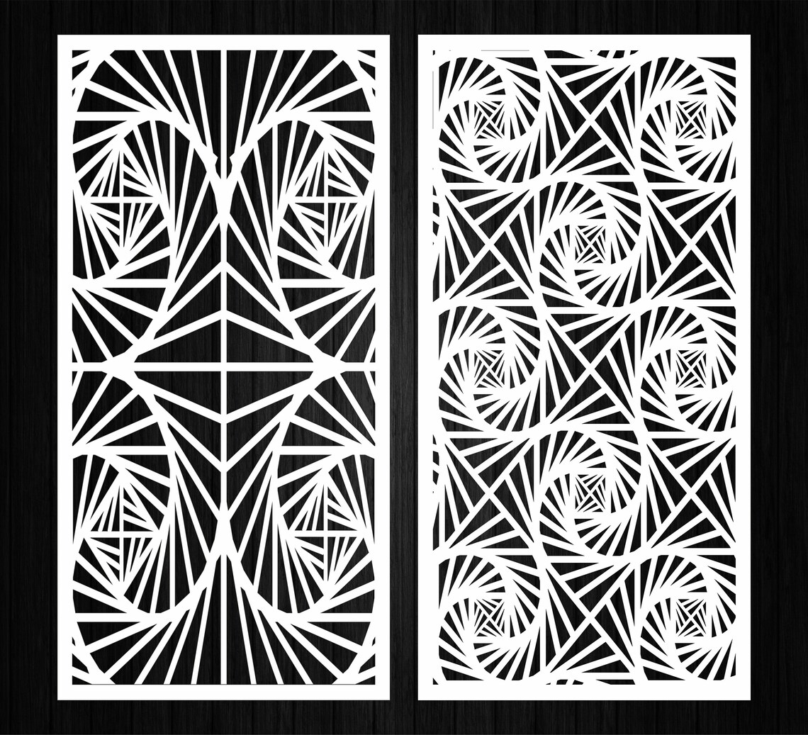 7 Decorative Ornamental Panel Dxf.svg.ai.eps.inter Room - Etsy Norway