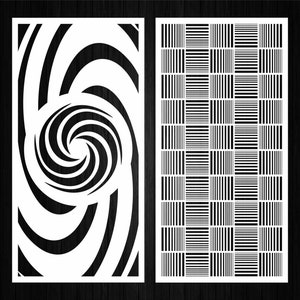 Decorative Panels Set of 11 Vector Patterns |dxf|ai|svg| for Laser ...