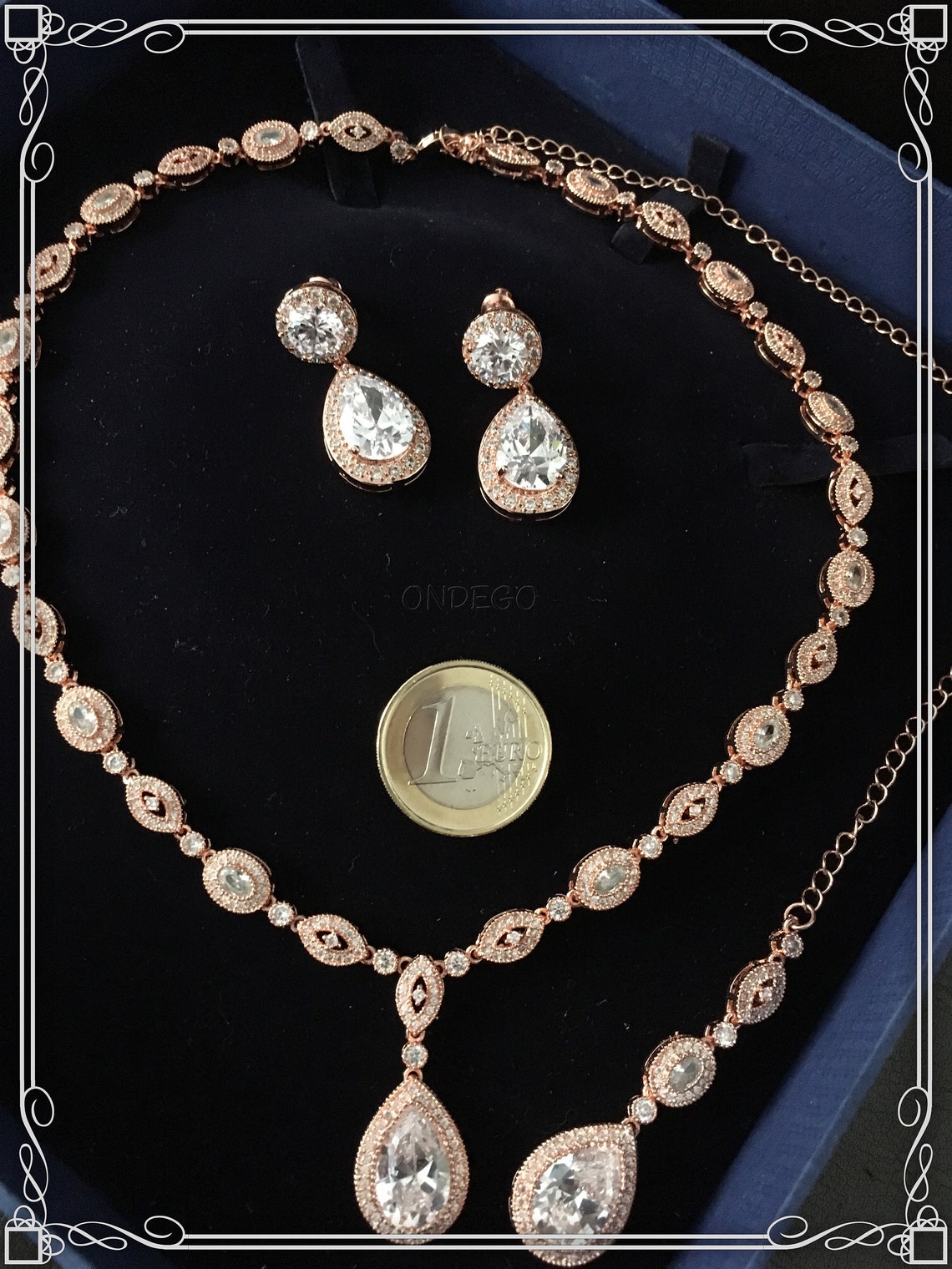 Creolen Rosegold Rückenkette Brautschmuck Set Schmuckset - Etsy Creolen Rosegold Rückenkette Brautschmuck Set Schmuckset - Etsy