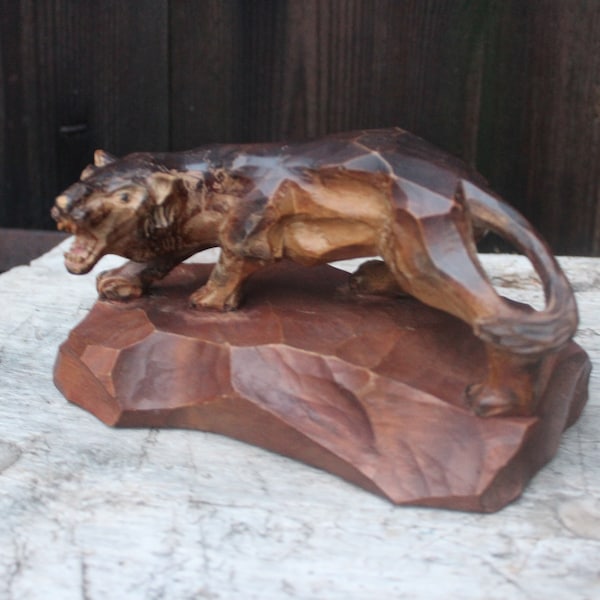 Carved Wolf - Etsy