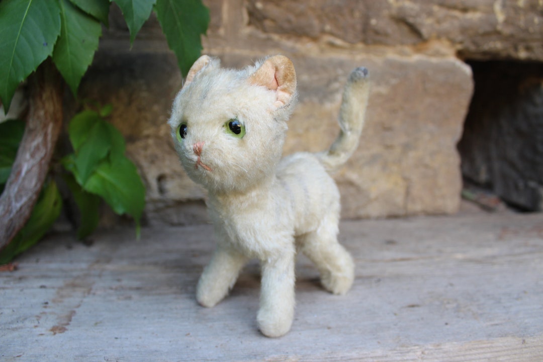 Old STEIFF Cat Lizzy Stuffed Toy Without Ids 50s - Etsy