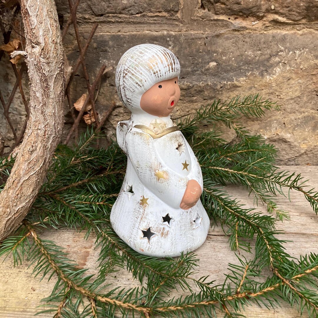 Singer Angel 18 Cm Tealight Holder Christmas Decoration Boho 80s - Etsy