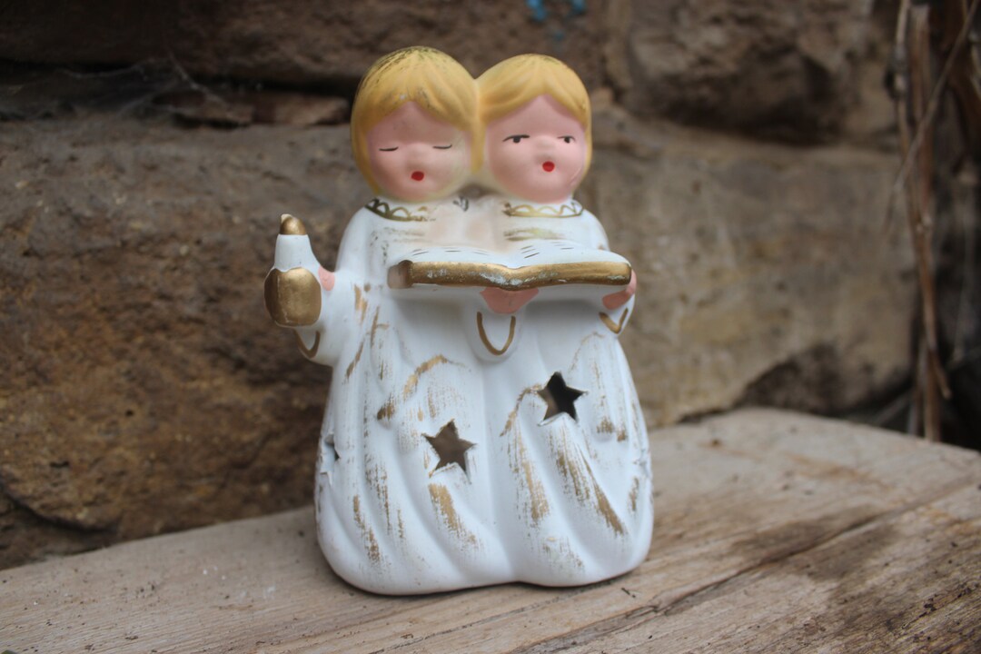 Singer Angel Jullar Tea Light Holder Christmas Decoration BOHO 70s 80s ...