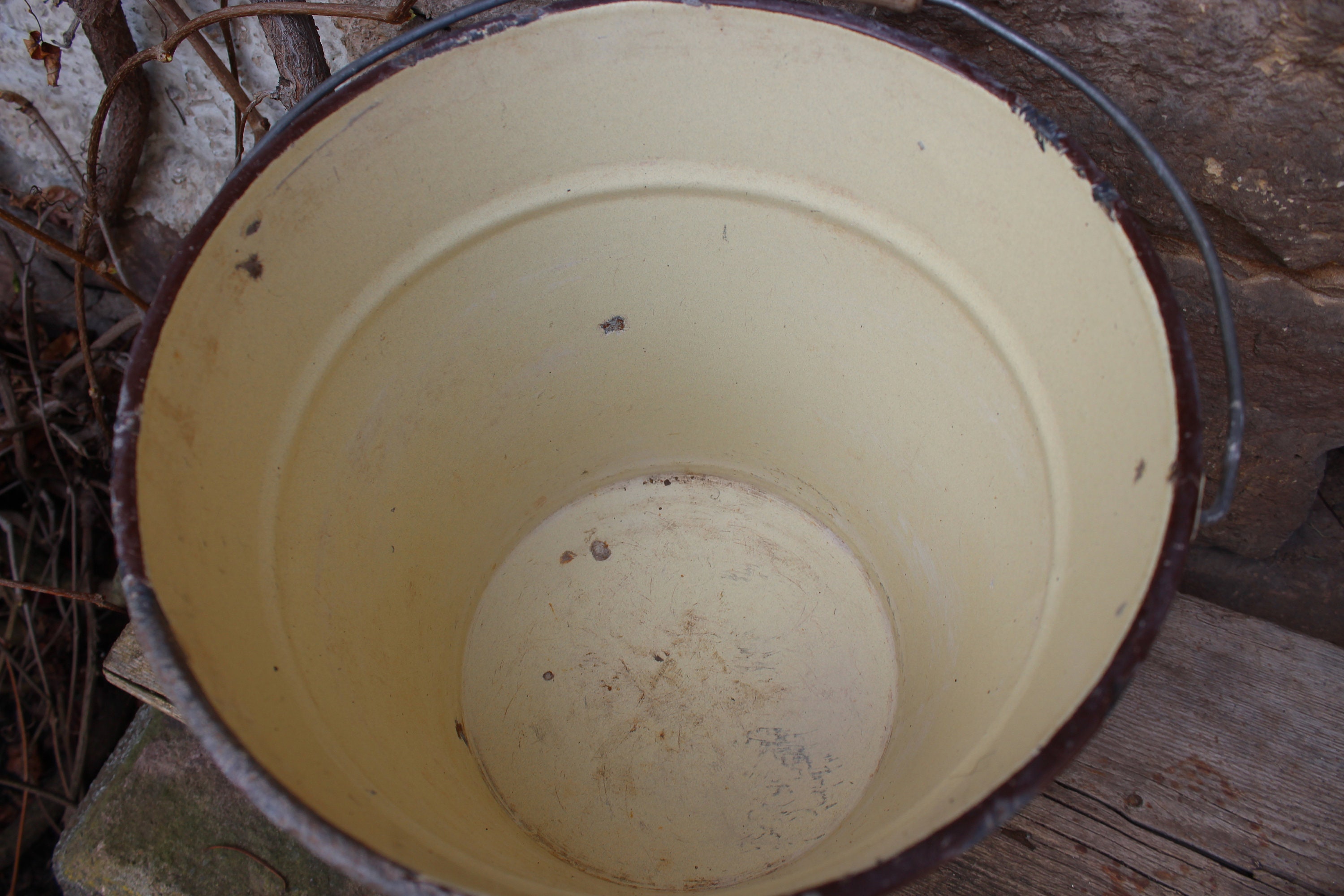 Enamel Bucket, Enamel Bucket, Children's Motif, Plant Pot, 10l, Vintage ...