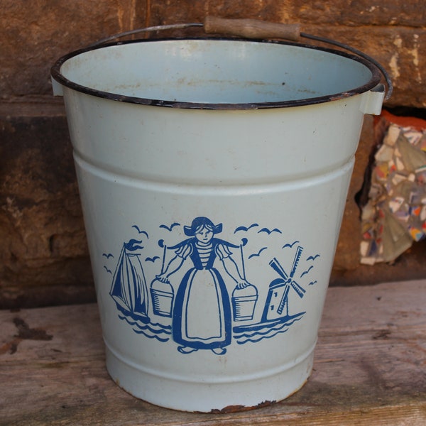 Enamel Bucket - Etsy