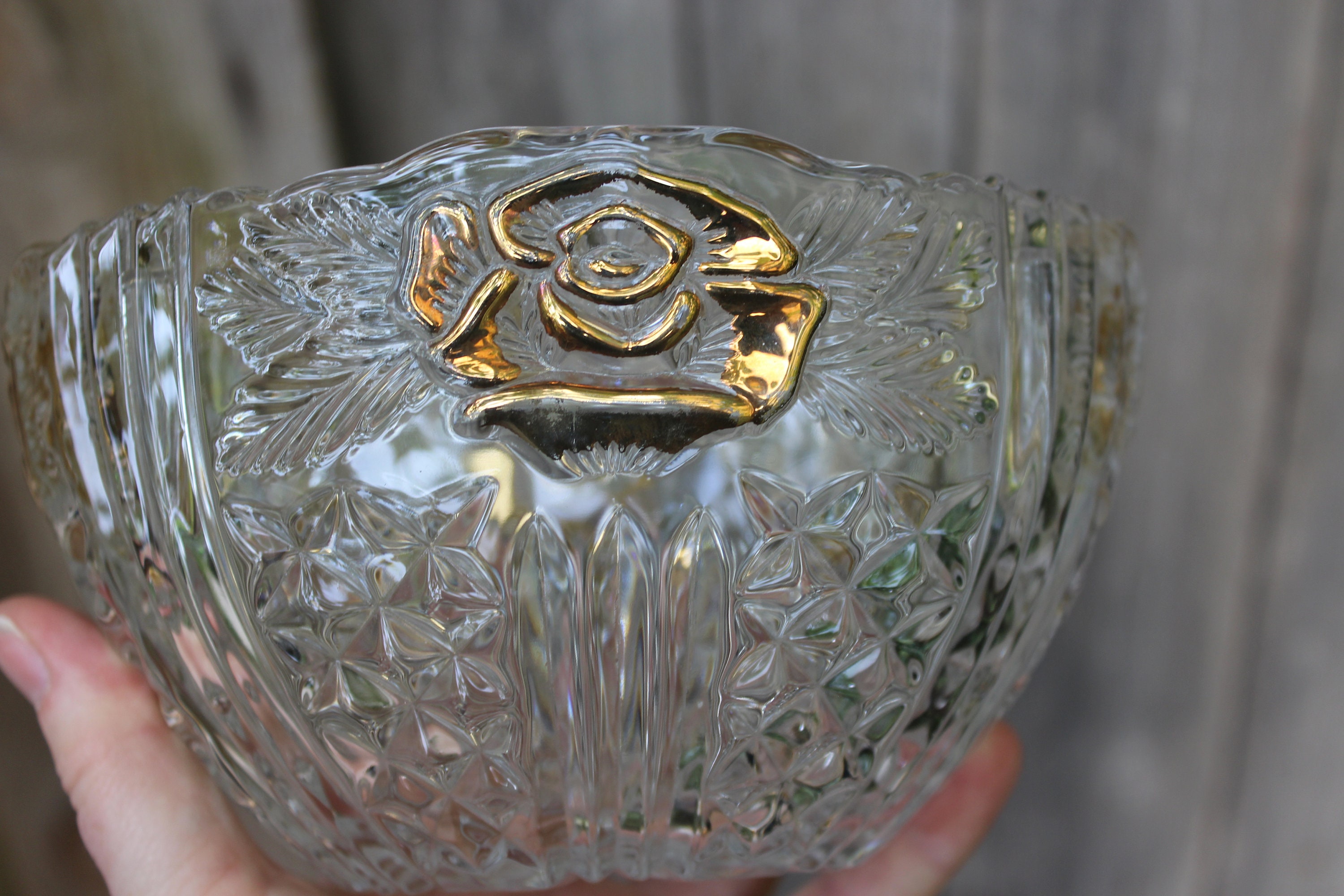 Kristall Schale oval Rosen Kristall Glas Anna Hütte 24% | Etsy