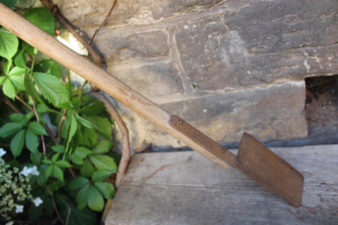 Old Hoe Garden Hoe AXT Self-made With Long Handle 40s 50s - Etsy