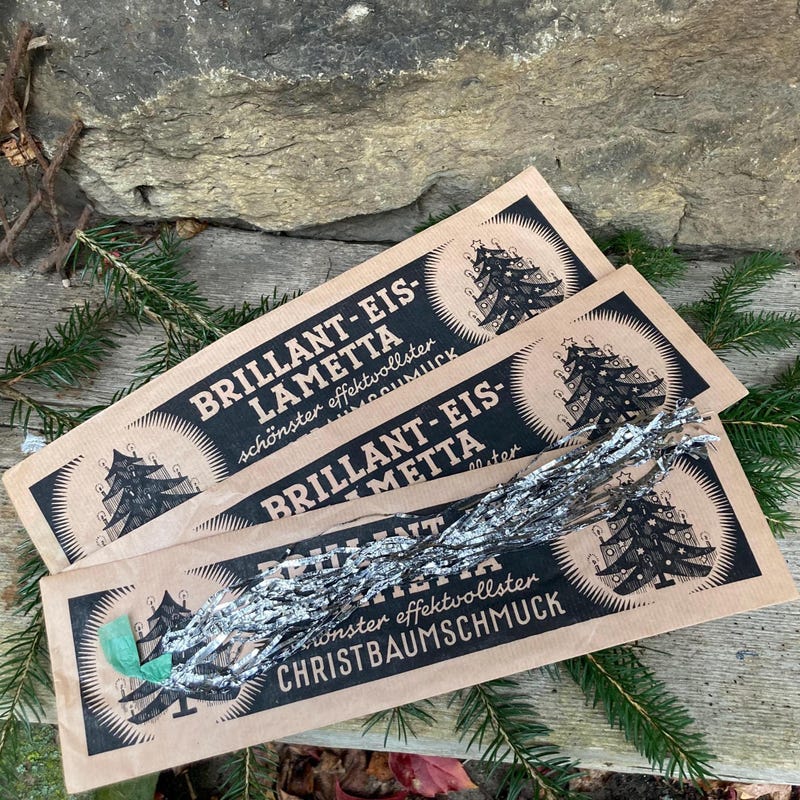 Old German Lead Tinsel - Etsy