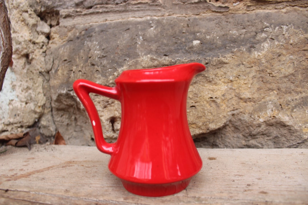 Red Milk Jug Cream Jug Pop Art Kitchen 70s - Etsy