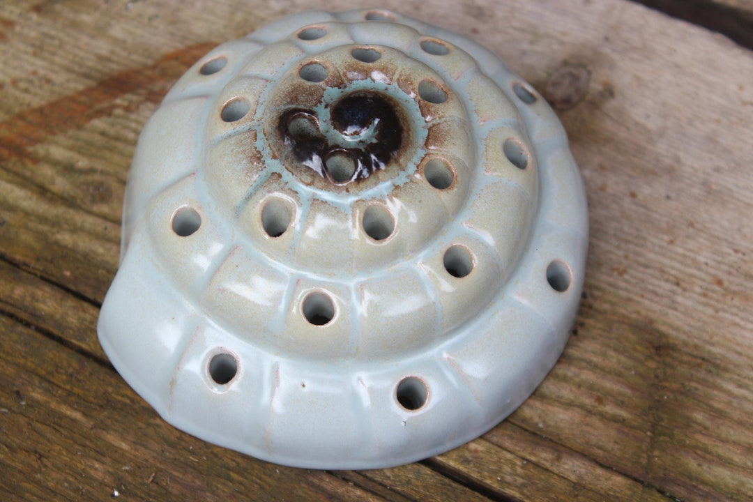 Midcentury Flowers Plug-in Bowl Ikebana Ceramic Studio Ceramics 60s GDR ...