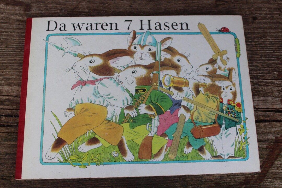 Picture Book there Were 7 Rabbits VEB Postreiter Verlag Halle 1986 GDR ...