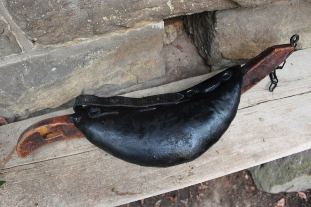 Antique Leather Ox Yoke, Forehead Yoke, Cow, Ox, Horse, Swing, Farm ...