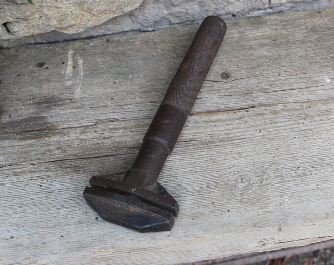 Antique Adjustable Wrench French English Iron Tool 20s 30s Made in ...