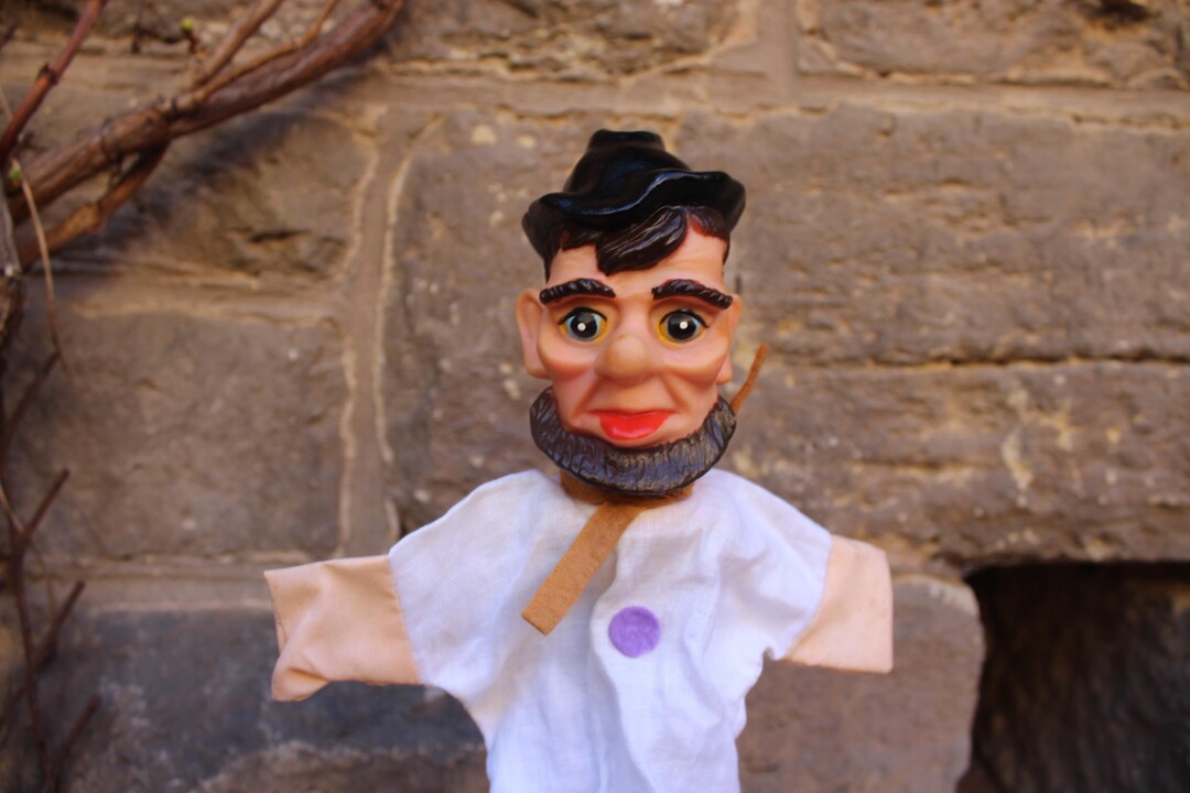 Robber Hand Puppet, Plastic, Vintage 1970s, Germany - Etsy