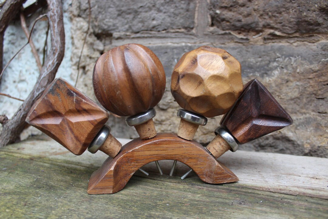 DDR Bar Set Schnapps Liqueur Pourer Cork Set Midcentury 60s - Etsy