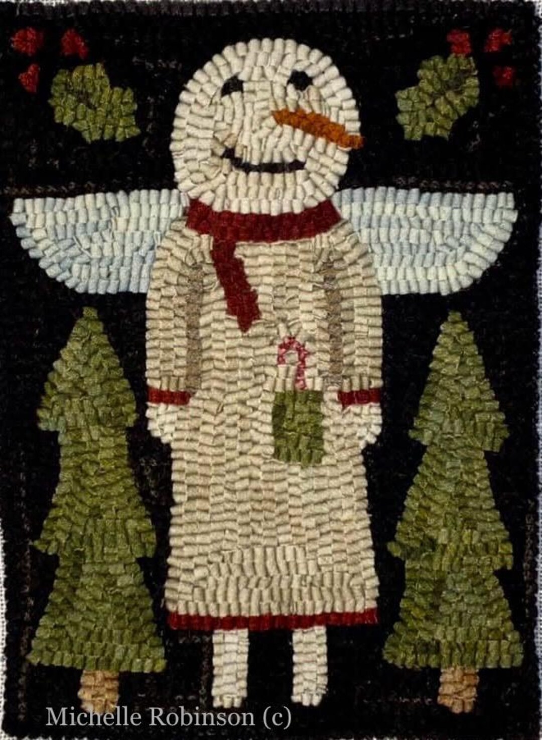 Snow Angel - A Michelle Robinson Original Primitive Rug Hooking Pattern ...