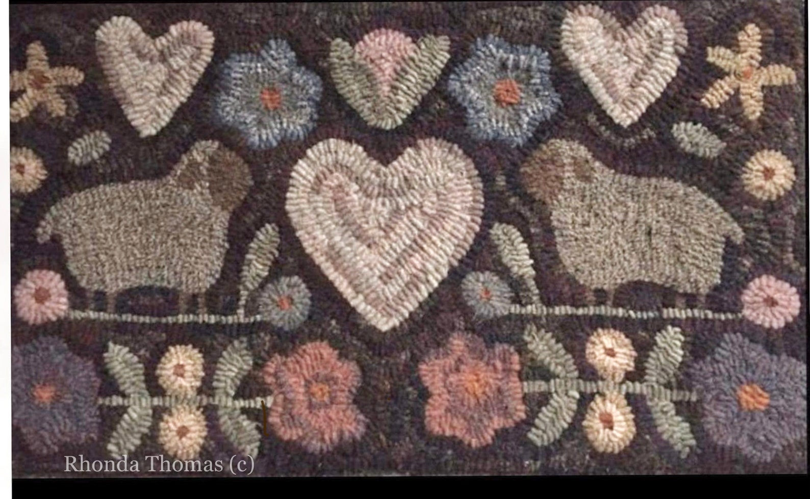 Splendor Ewe - A Rhonda Thomas Original Primitive Rug Hooking Pattern ...