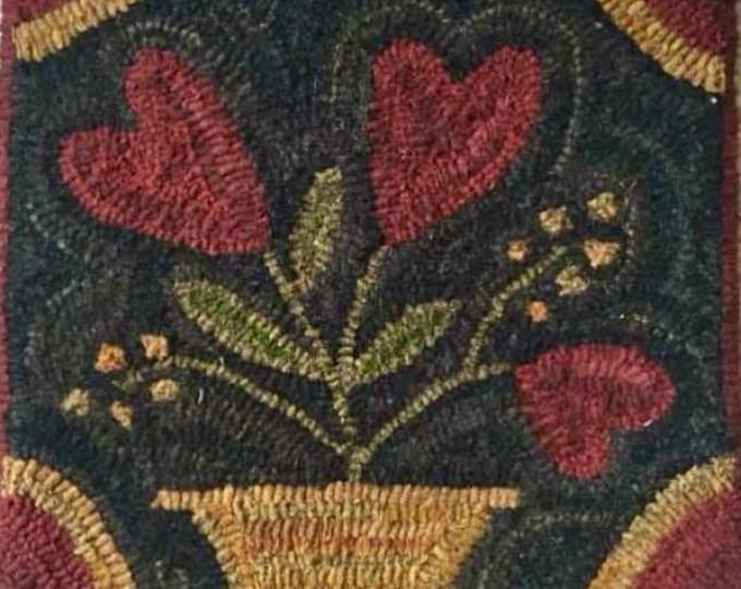 Rug Hooking Kit - Rhonda’s Valentine Flowers, a Rhonda Thomas Original ...