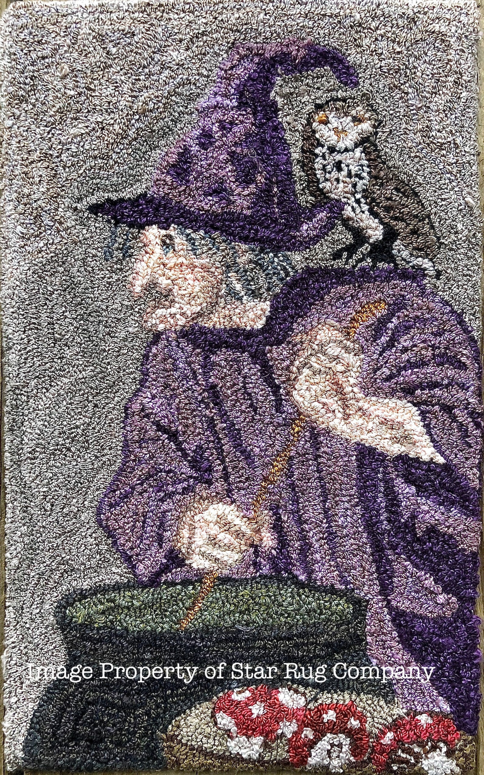 Star Rug Company vinatge Witch Rug Hooking Pattern | Etsy