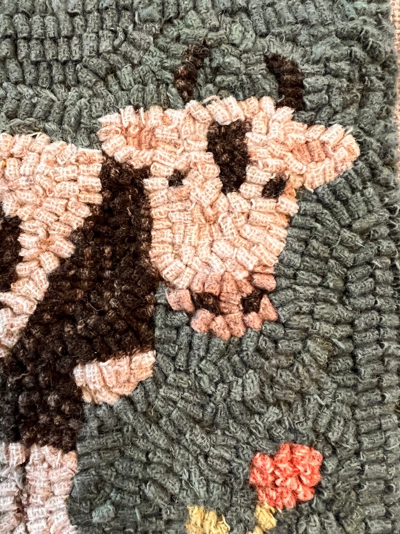 Star Rug Company Antique Cow Small Rug Hooking Pattern - Etsy