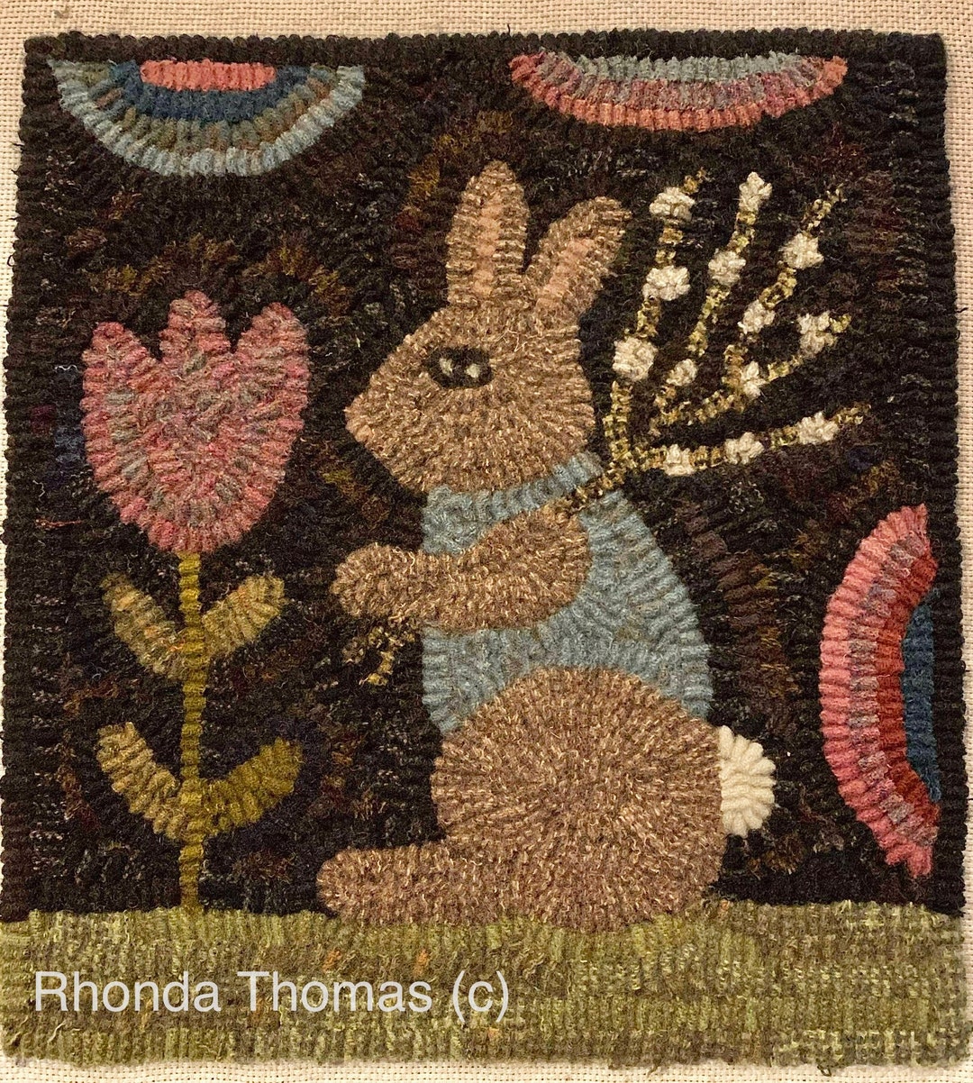 Spring Blessings - A Rhonda Thomas Original Primitive Rug Hooking ...