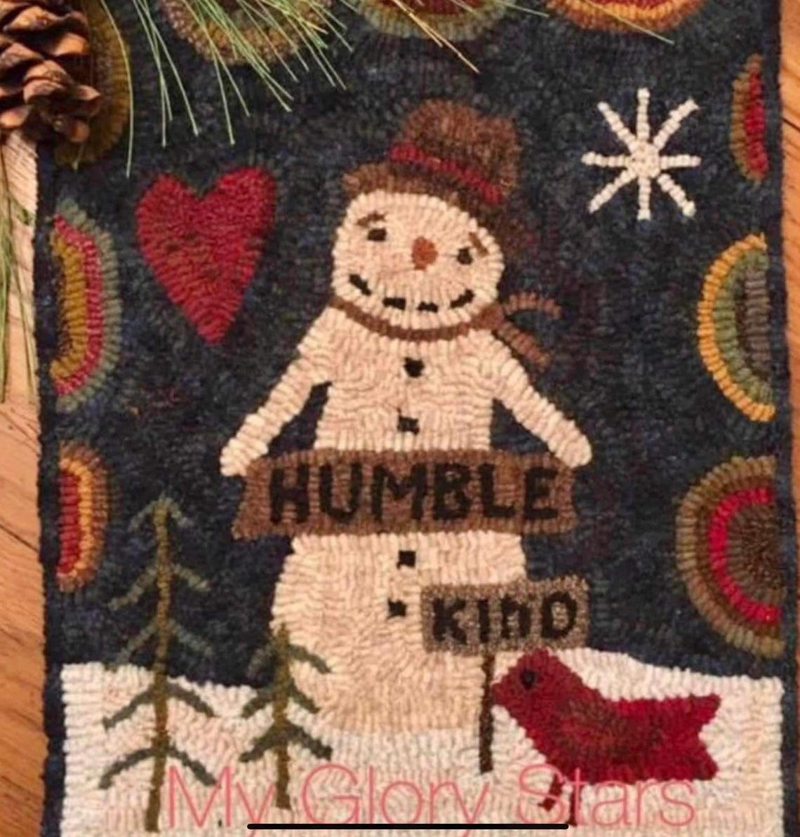 Humble & Kind - A Rhonda Thomas Original Primitive Rug Hooking Pattern ...