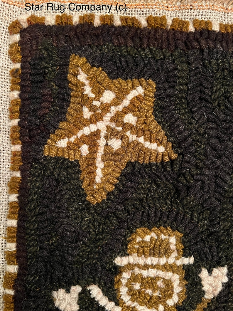 Star Rug Company ~gingerbread Lane- Rug Hooking Pattern - Etsy