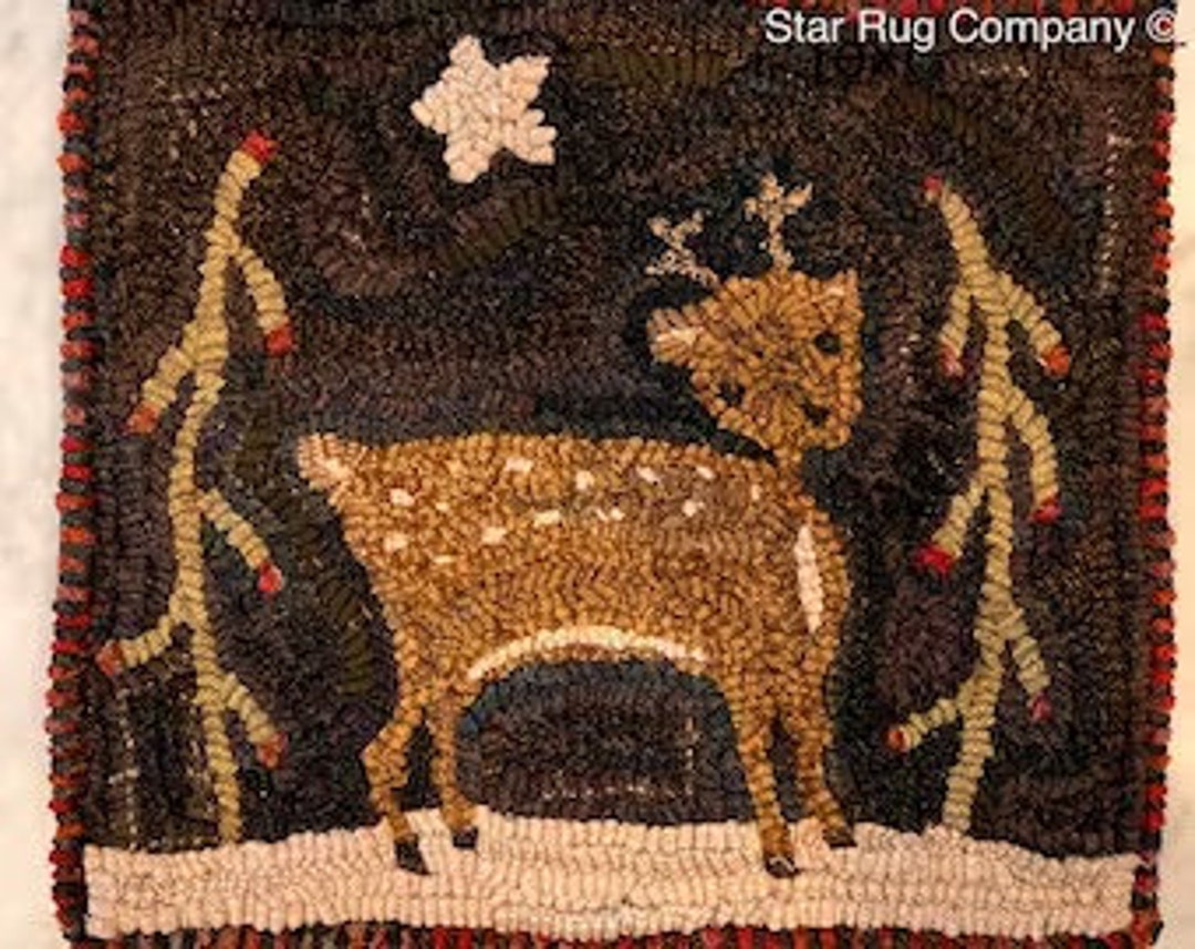 Star Rug Company ~ Little Deer Pattern - Rug Hooking Pattern - Etsy
