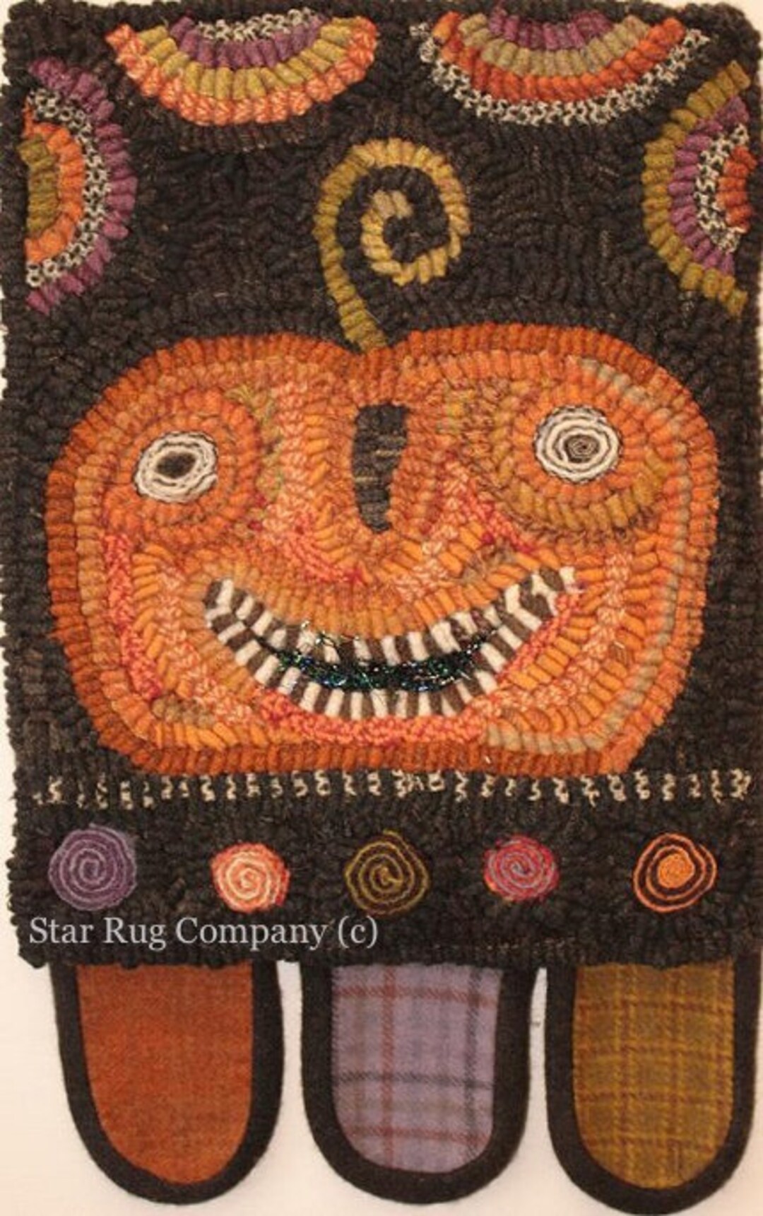 Star Rug Company ~ ATHA Pumpkin ~ Rug Hooking Pattern - Etsy