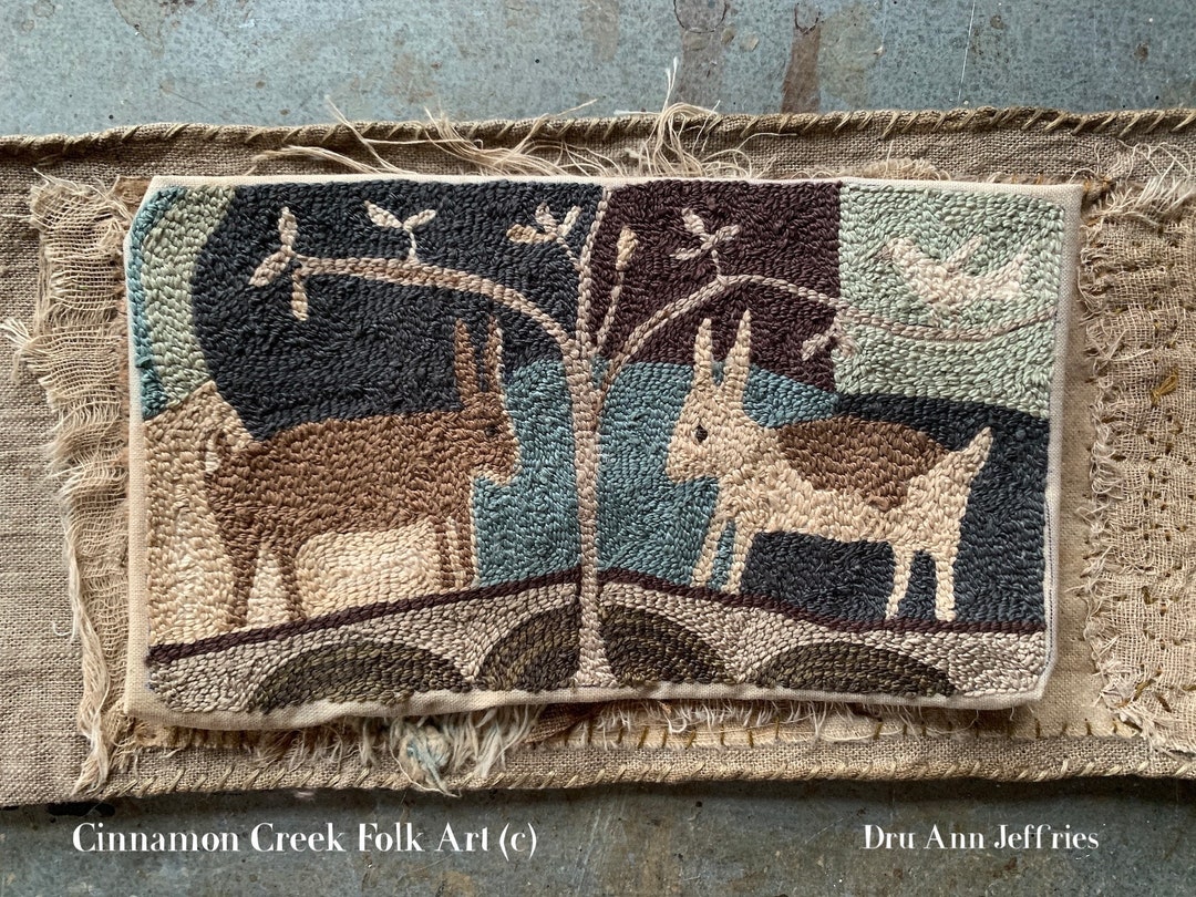 Rabbit Friends, Design by Dru Ann Jeffries of Cinnamon Creek Folk Art ...