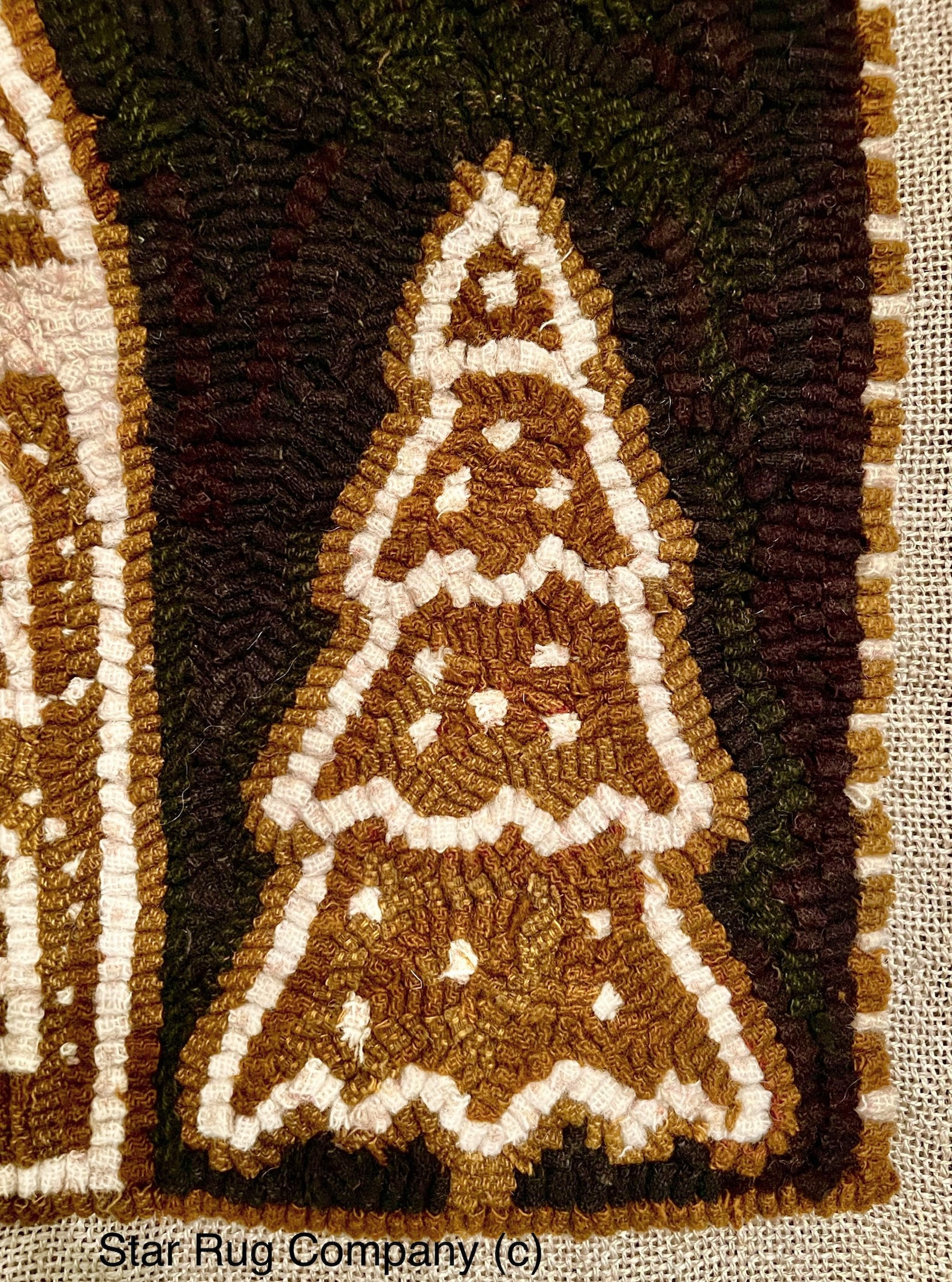 Star Rug Company ~gingerbread Lane- Rug Hooking Pattern - Etsy