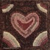 Redware Rooster small A Rhonda Thomas Original Primitive Rug Hooking ...