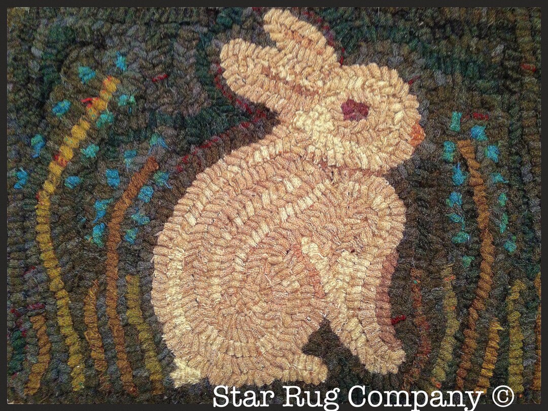 Star Rug Company ~ Little Rabbit Rug Hooking Pattern - Etsy