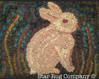 Star Rug Company Garden Rabbit Rug Hooking Pattern | Etsy