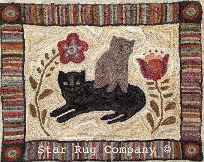 Star Rug Company ~ My Favorite Cats ~ Rug Hooking Pattern - Etsy