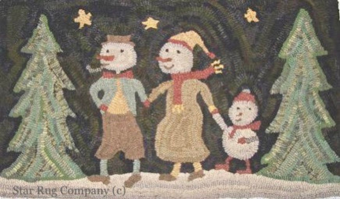 Star Rug Company ~winter Walk - Rug Hooking Pattern - Etsy