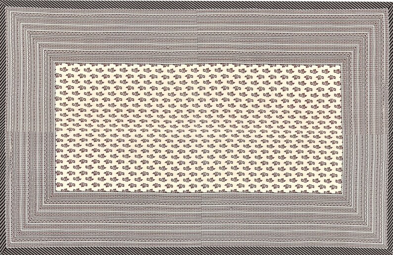 Blizz Mont Handblock Bagru Printed Diwan Set Pure Cotton Set Contains 6 ...