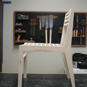 Modern CNC Chair Template File - the Eriksen - Assemble in Minutes! - Etsy