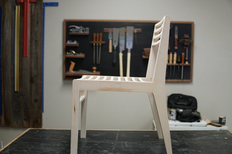 Modern CNC Chair Template File - the Eriksen - Assemble in Minutes! - Etsy