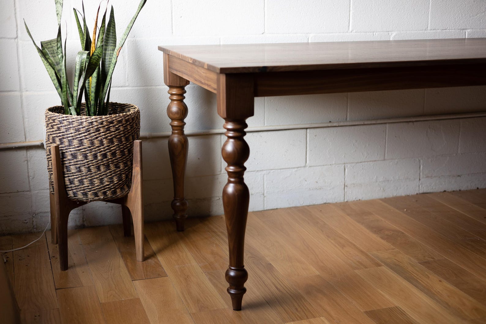 Timeless Spindle Legs: Wood Dining Table Base. Custom Hardwood Legs for ...