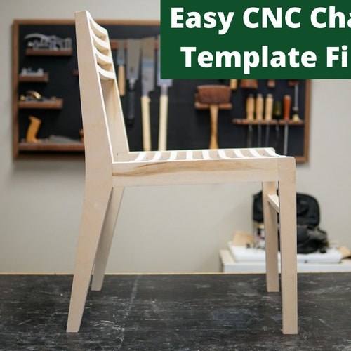 Modern CNC Chair Template File the Eriksen Assemble in - Etsy